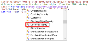 Security Descriptor Definition Language – Michael Waterman